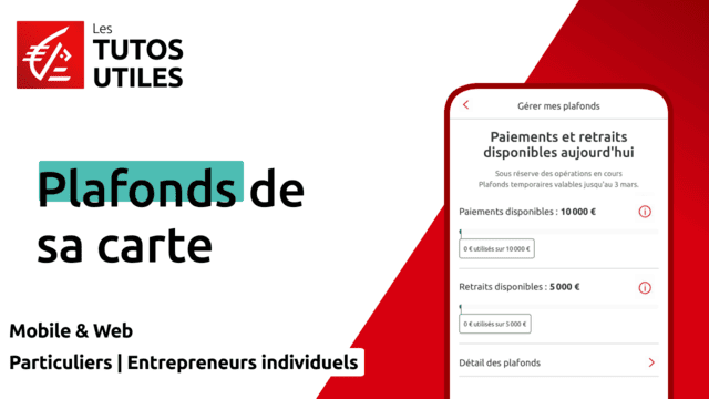 Comment consulter les plafonds de ma carte bancaire ? | Caisse d'Epargne